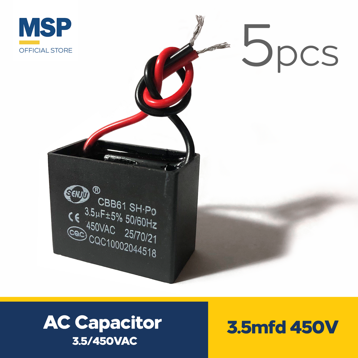 5pc AC Capacitor 3.5mfd 450V – MSP Philippines