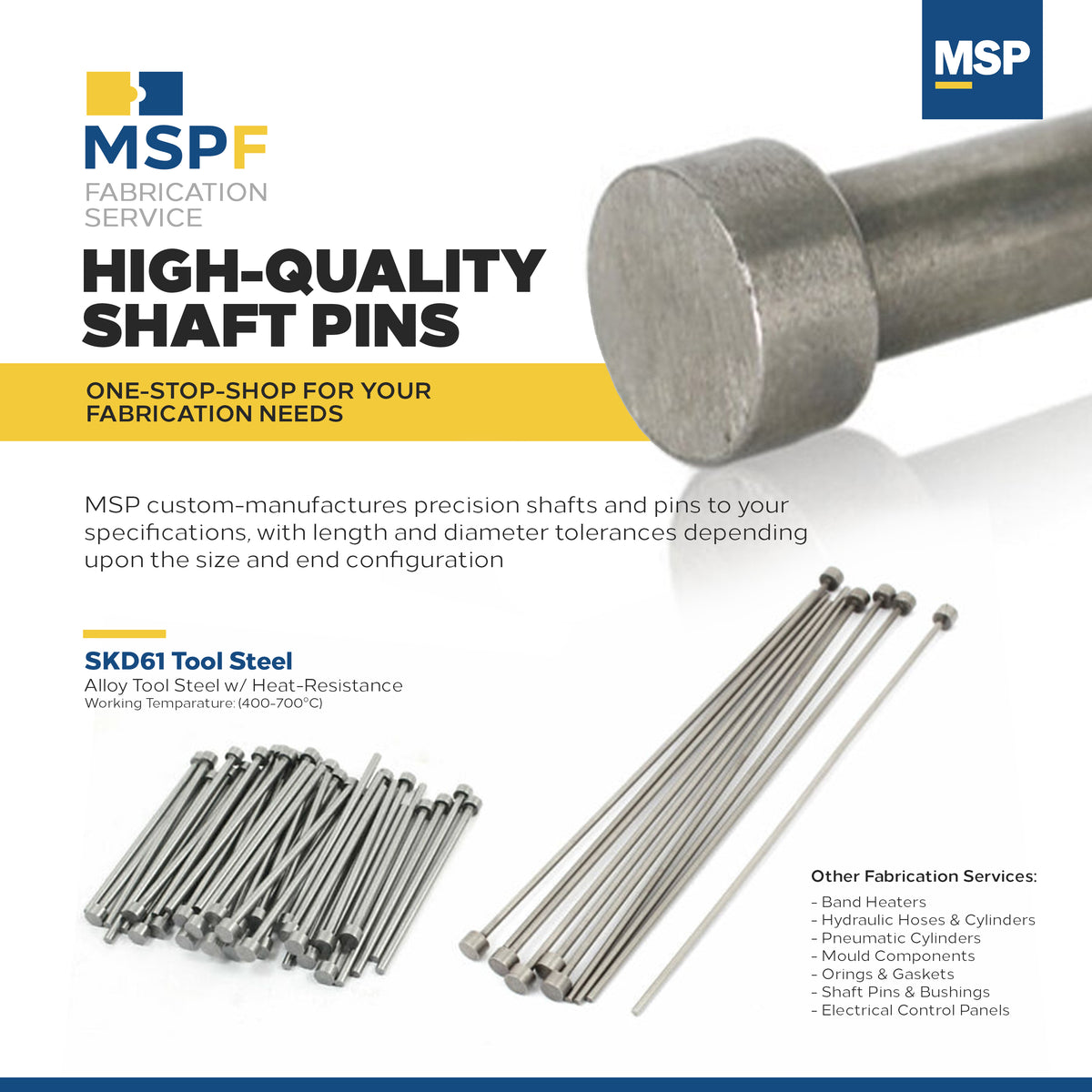 Shaft Pin / Ejector Pin Fabrication – MSP Philippines