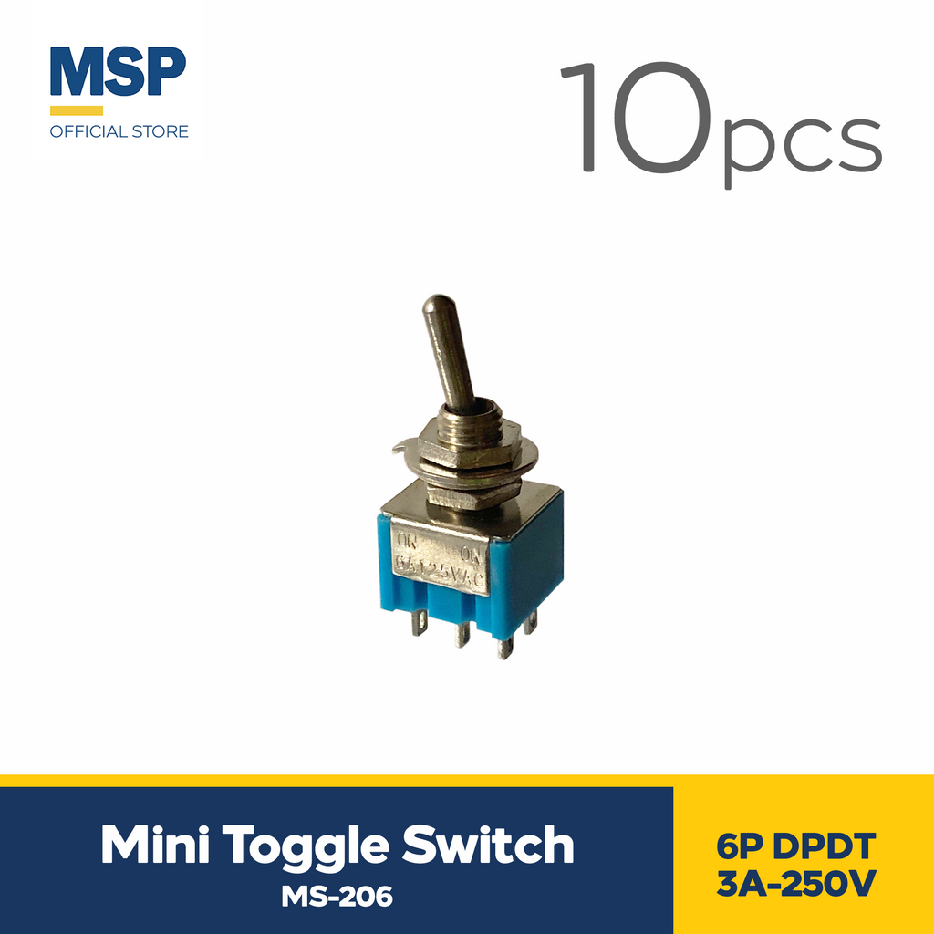 10pcs Mini Toggle switch 6P DPDT 3A-250V – MSP Philippines